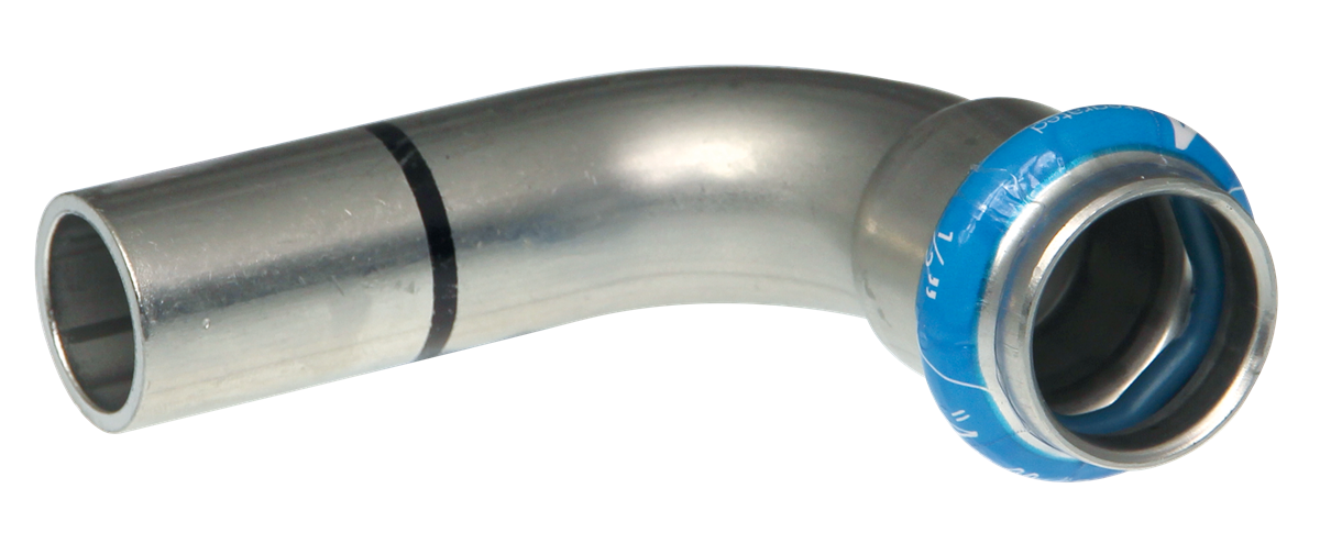 VSH SmartPress AISI316 Bogen 90° FPM I/A 1/2"