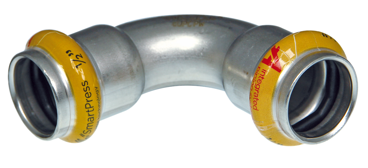 VSH SmartPress AISI316 Bogen 90° HNBR I/I 1/2"