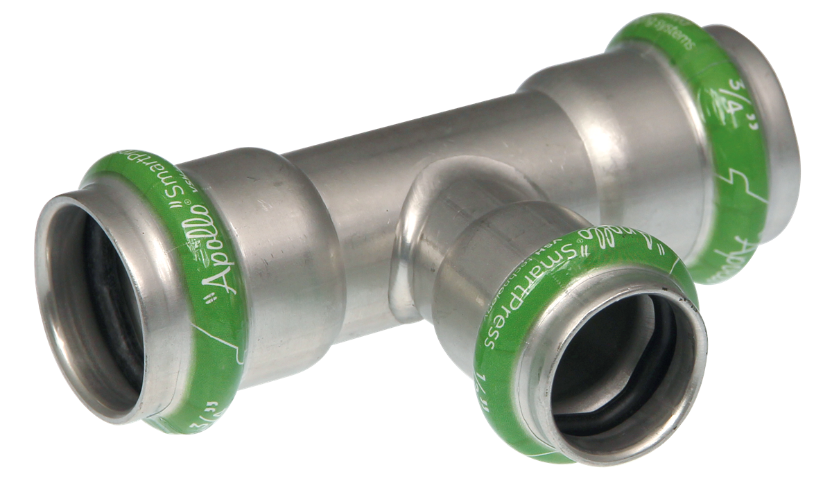 VSH SmartPress reduced T-piece EPDM (3 x press)