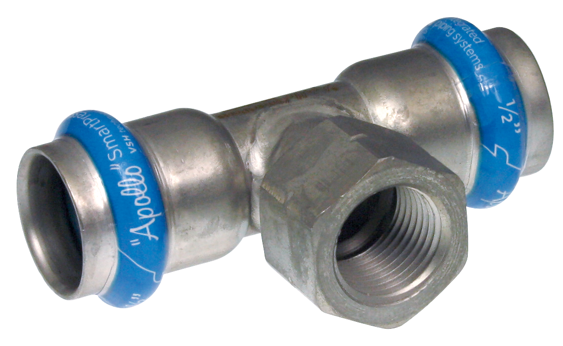 VSH SmartPress AISI316 té taraudé FPM FFF 3/4"x3/4"xFPT3/4"