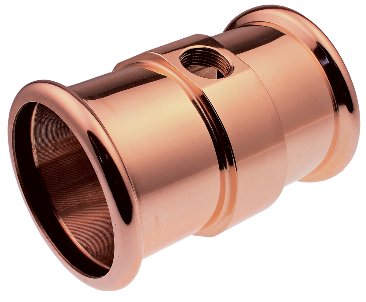 VSH XPress Copper Multi-Port coupling (2 x press, 2-4 female thread)
