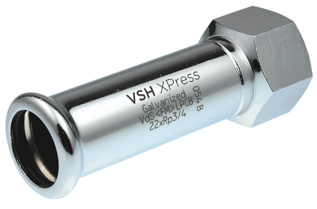 VSH XPress Carbon slip coupling (press x female thread)