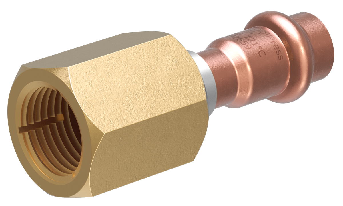 VSH CoolPress flare stl. Coupling-gunmetal nut FF