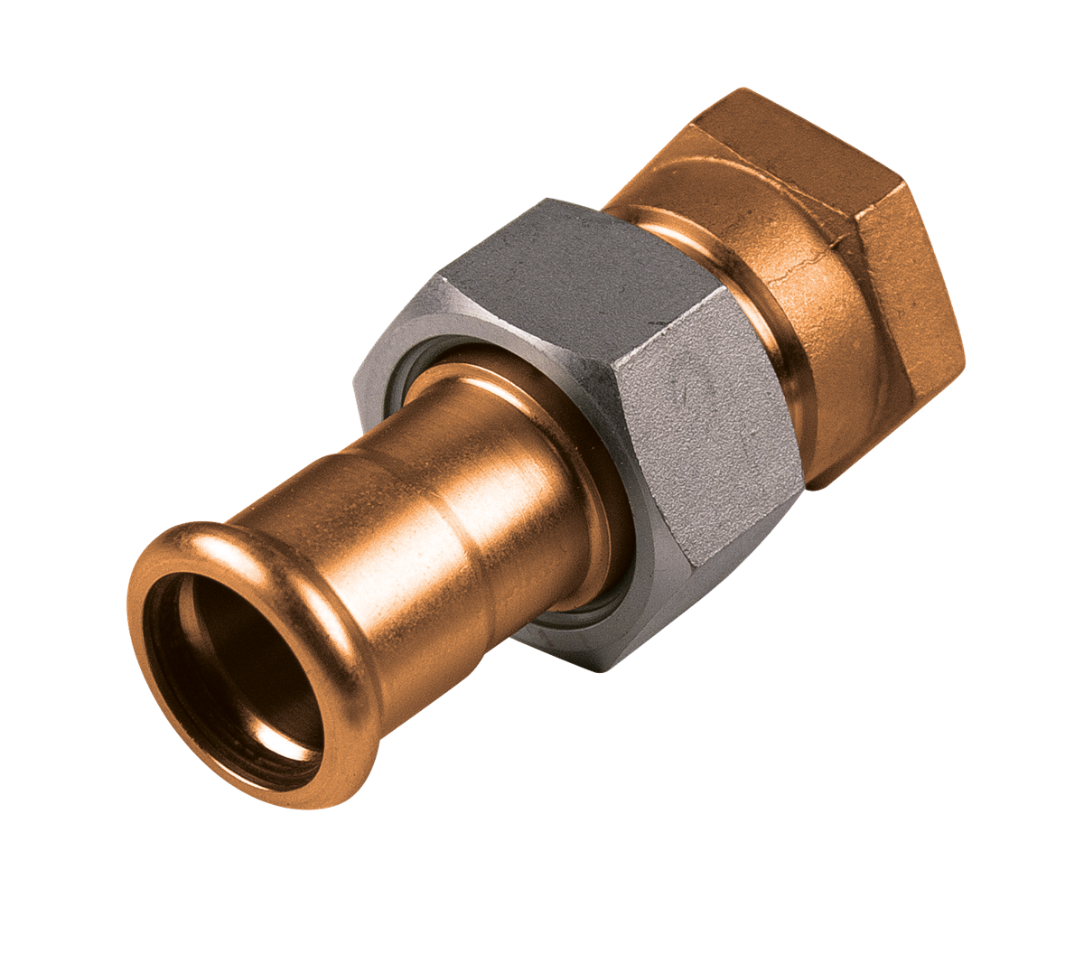 VSH XPress CuNi Durchgangsverschraubung 3D i/i 15xRp1/2"