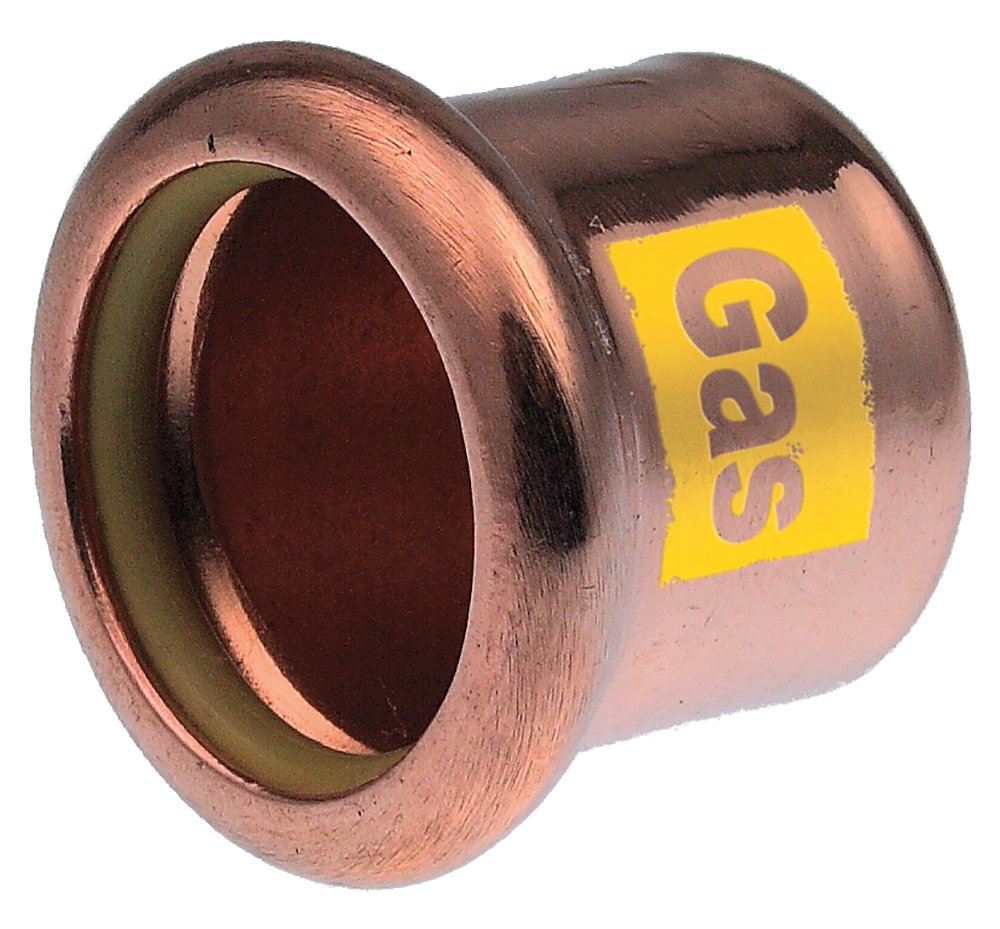 VSH XPress Copper Gas stop end (1 x press)