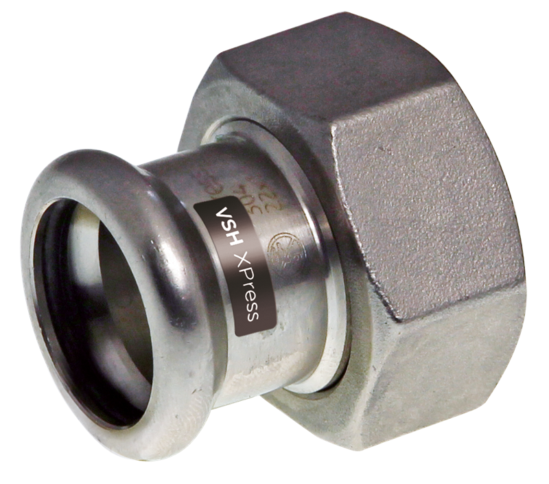 VSH XPress 304 coupling with nut FF 15xG3/4