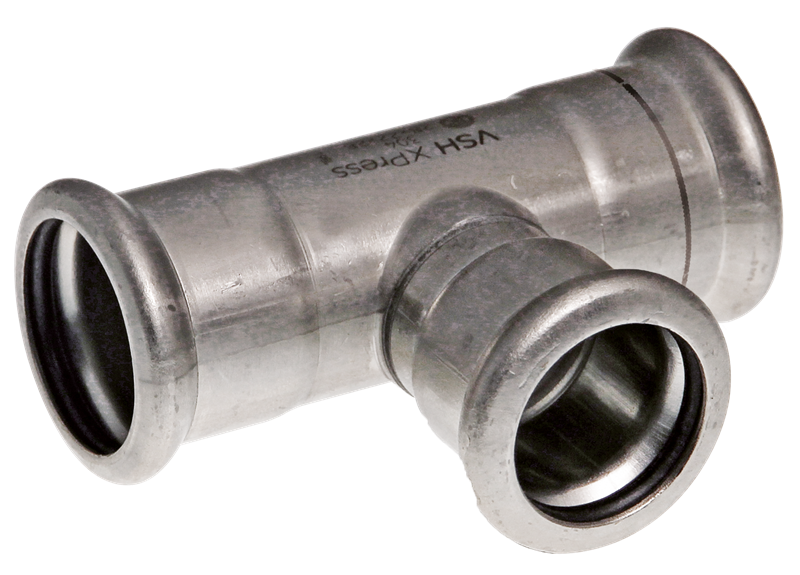 VSH XPress Stainless 304 T-piece (3 x press)