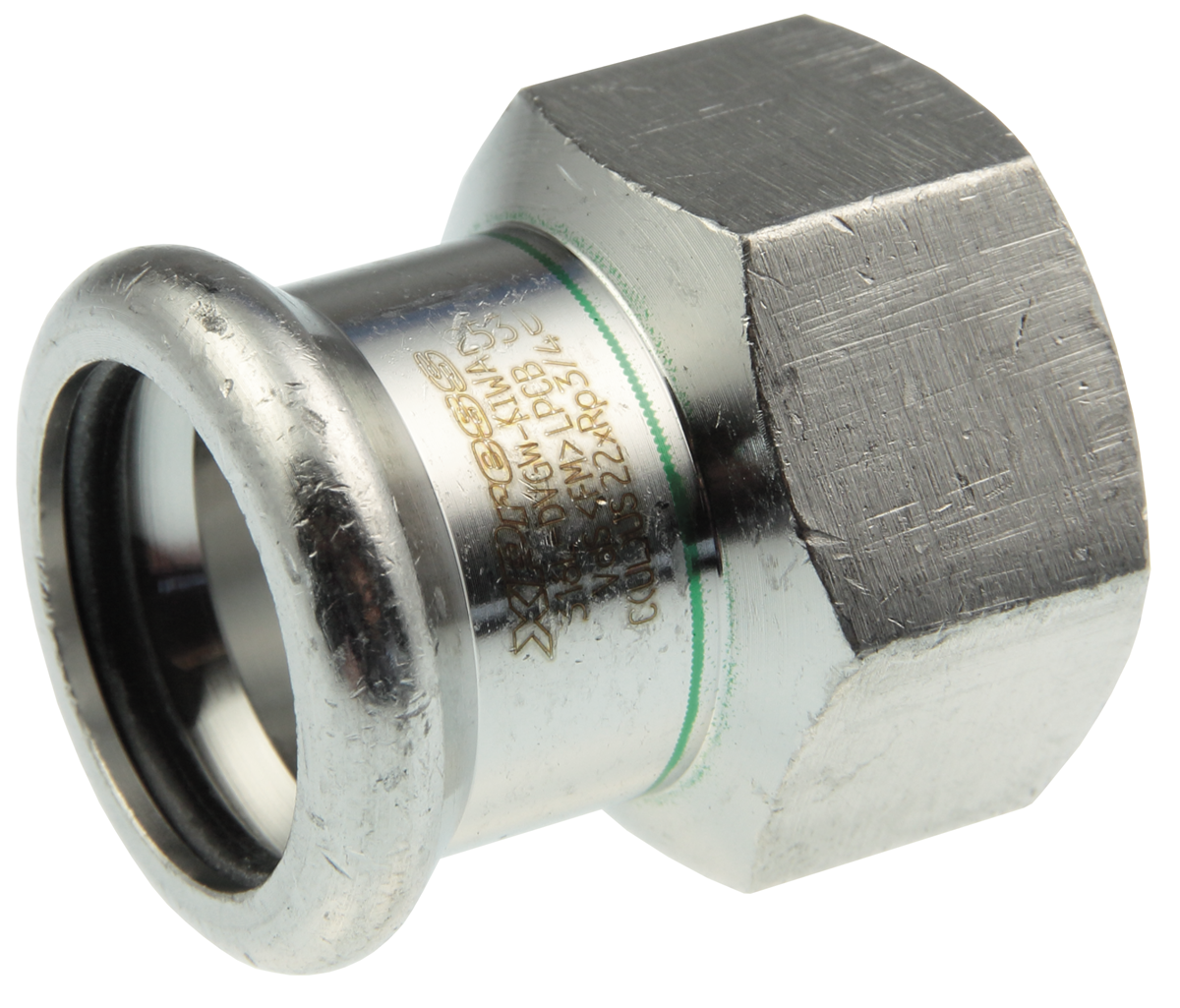 VSH XPress Stainless straight connector (press x female thread)