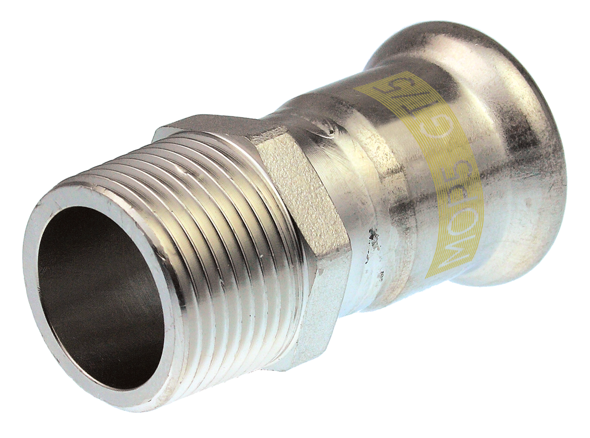 VSH XPress Stainless Gas straight connector FM 88.9xR3"