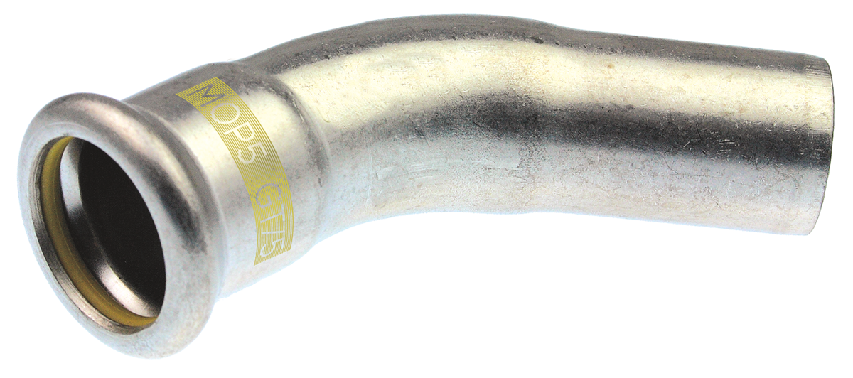 VSH XPress Stainless Gas bend 45° FØ 15
