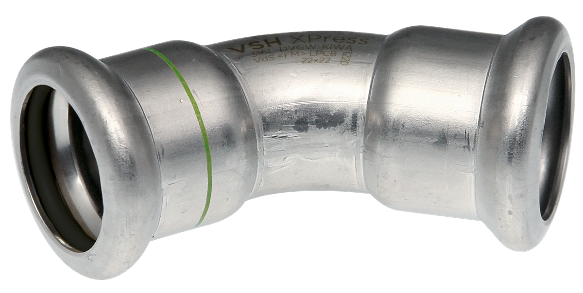 VSH XPress Inox coude 45° FF 54