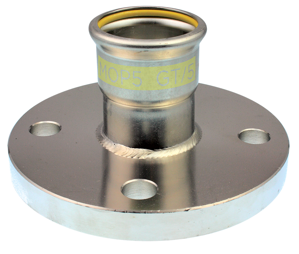 VSH XPress Stainless Gas flange adapter PN16 (press x flange)