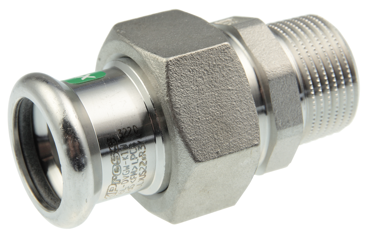 VSH XPress Stainless straight union FM 18xR3/4"