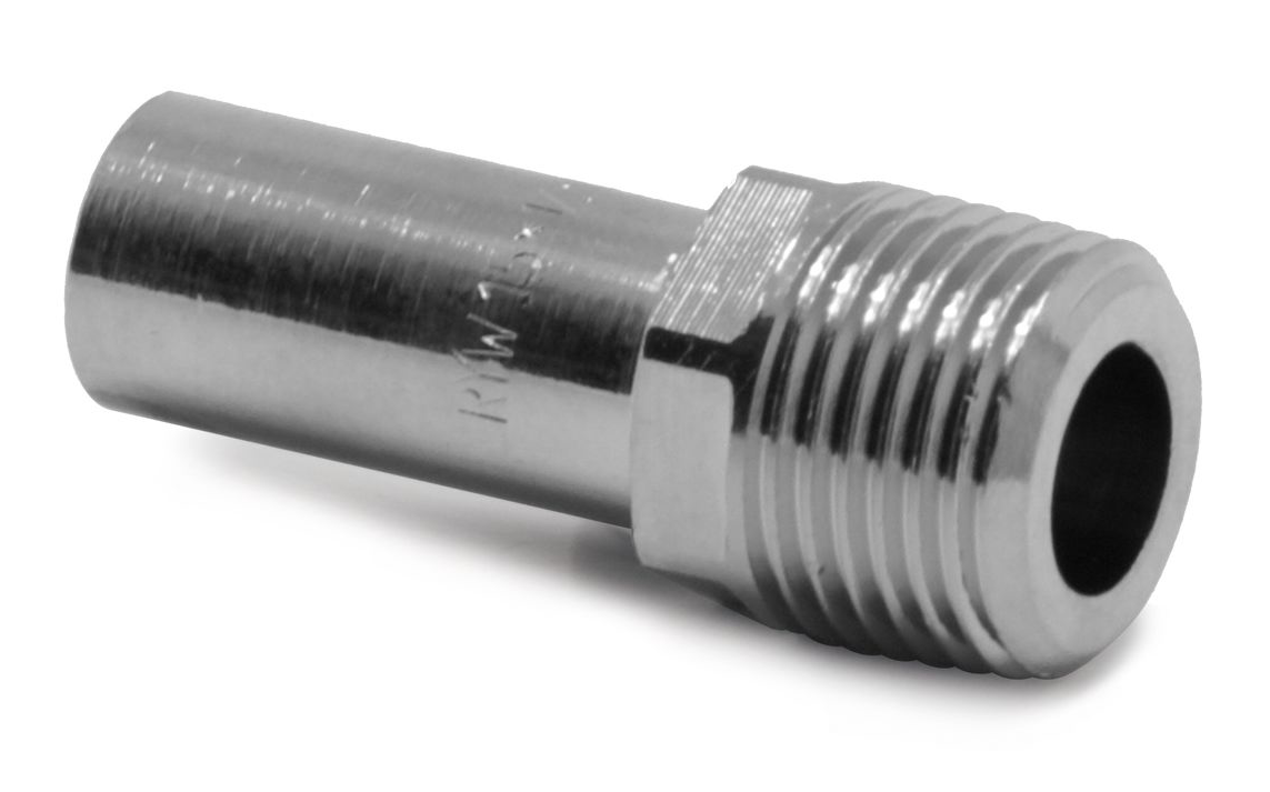 VSH XPress Copper straight connector Chrome Plated (male x male thread)