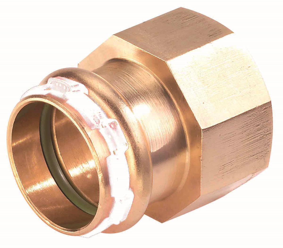VSH SudoPress Copper Solar straight connector (press x female thread)