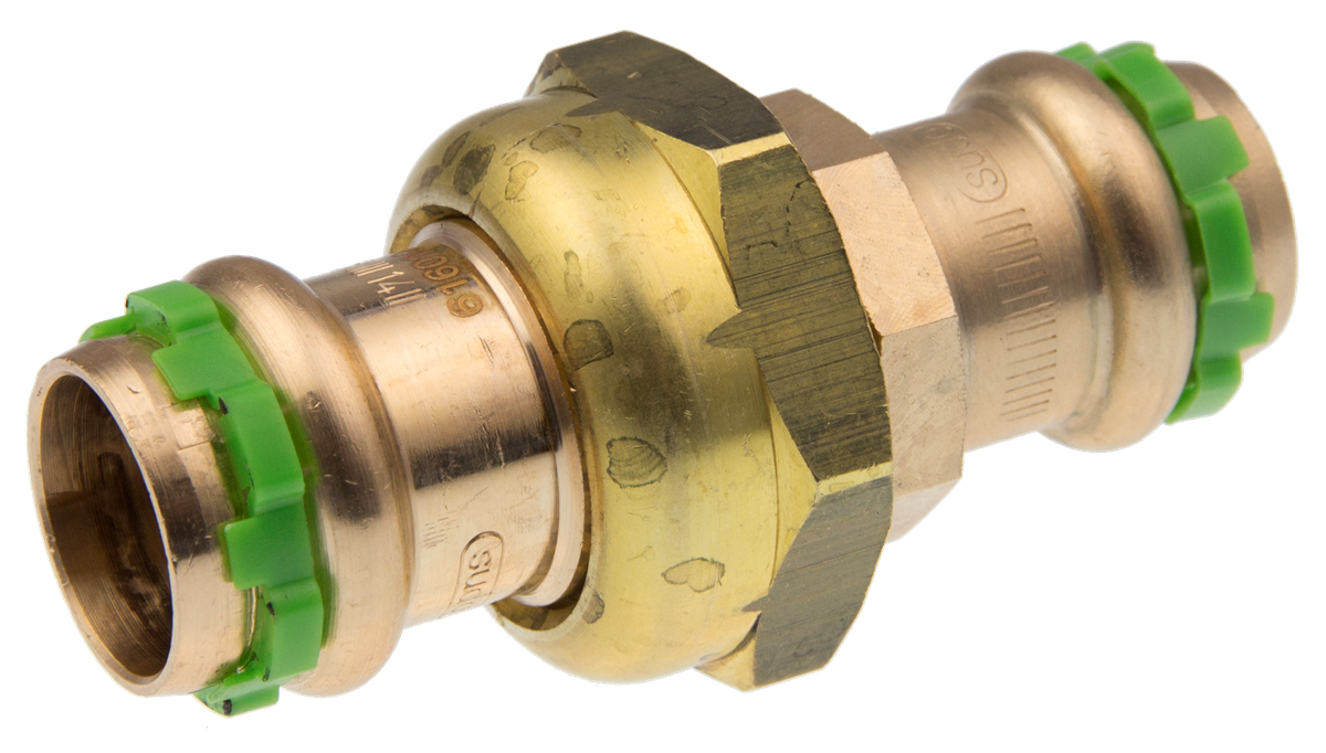 VSH SudoPress Copper straight union coupling (2 x press)