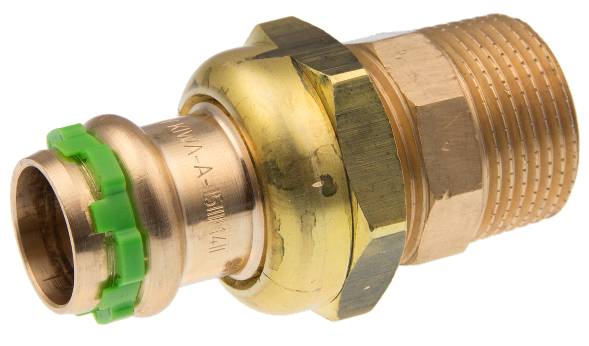 VSH SudoPress Copper straight union connector FM 22xR3/4"