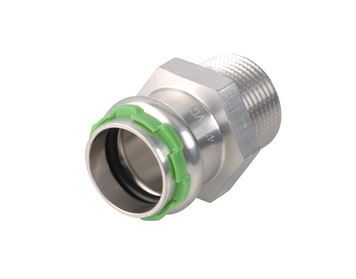 VSH SudoPress Stainless straight connector (press x male thread)