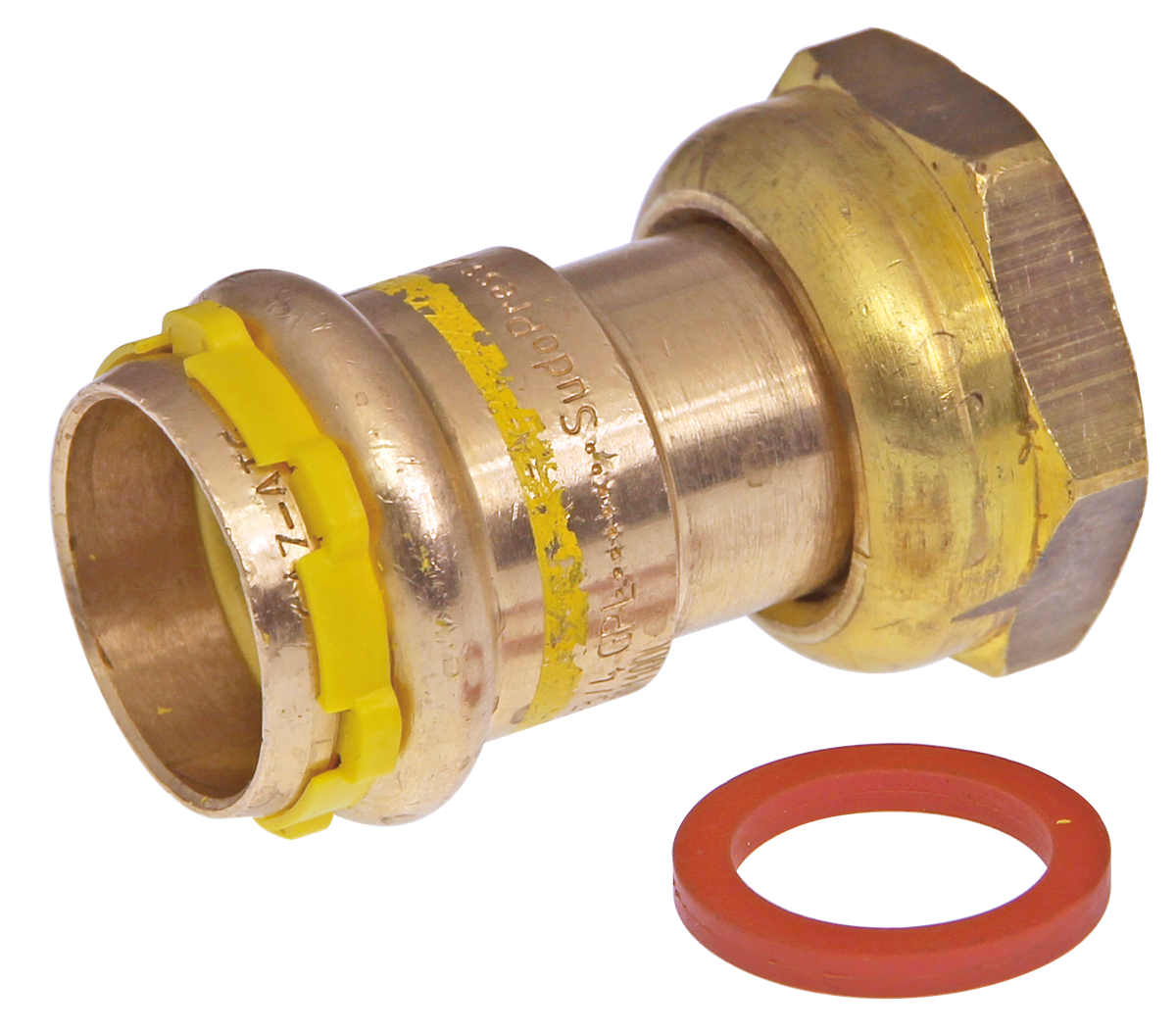 VSH SudoPress Copper Gas coupling with nut FF 16xG1/2"