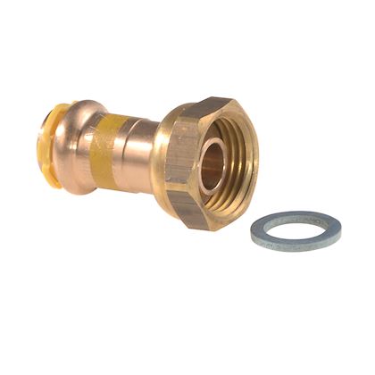 VSH SudoPress Copper Gas coupling with nut FF 22xG1"