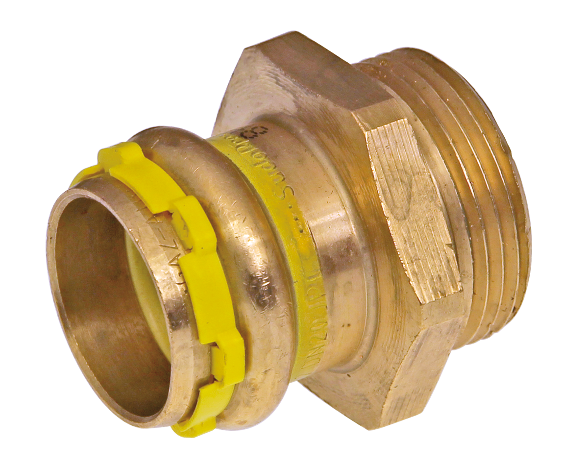 VSH SudoPress Copper Gas straight connector FM 22xG1"