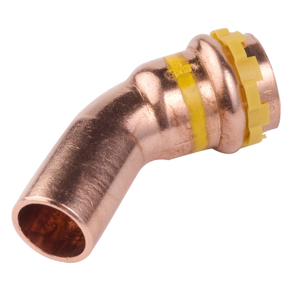 VSH SudoPress Cuivre Gaz coude 45° FØ 22