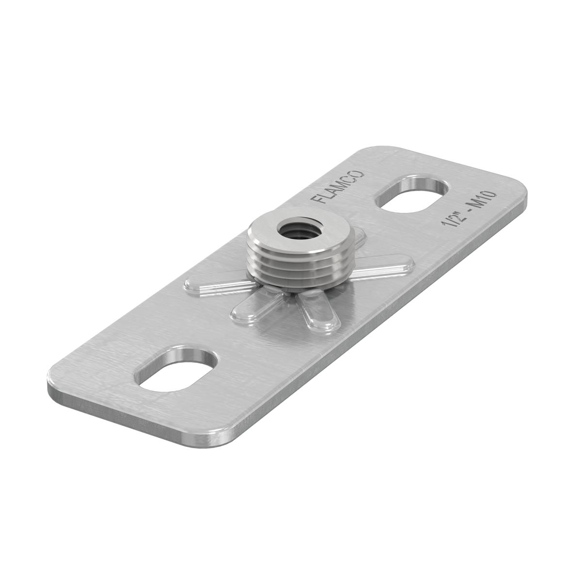 FlamcoFix backplate GP 1/2"-M10 x 120 x 40