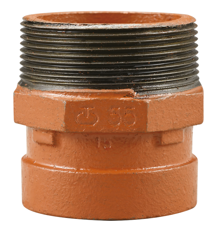 VSH Shurjoint adapter MM 48.3xR1 1/2" orange