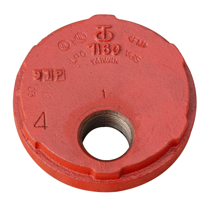 7160T | detail | VSH Shurjoint eccentric transition cap (groove x f ...