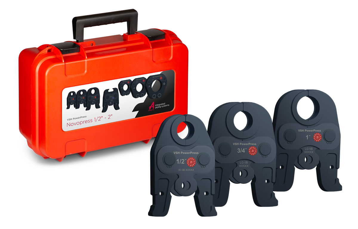 Novopress set jaws DW 1/2"-1"+case