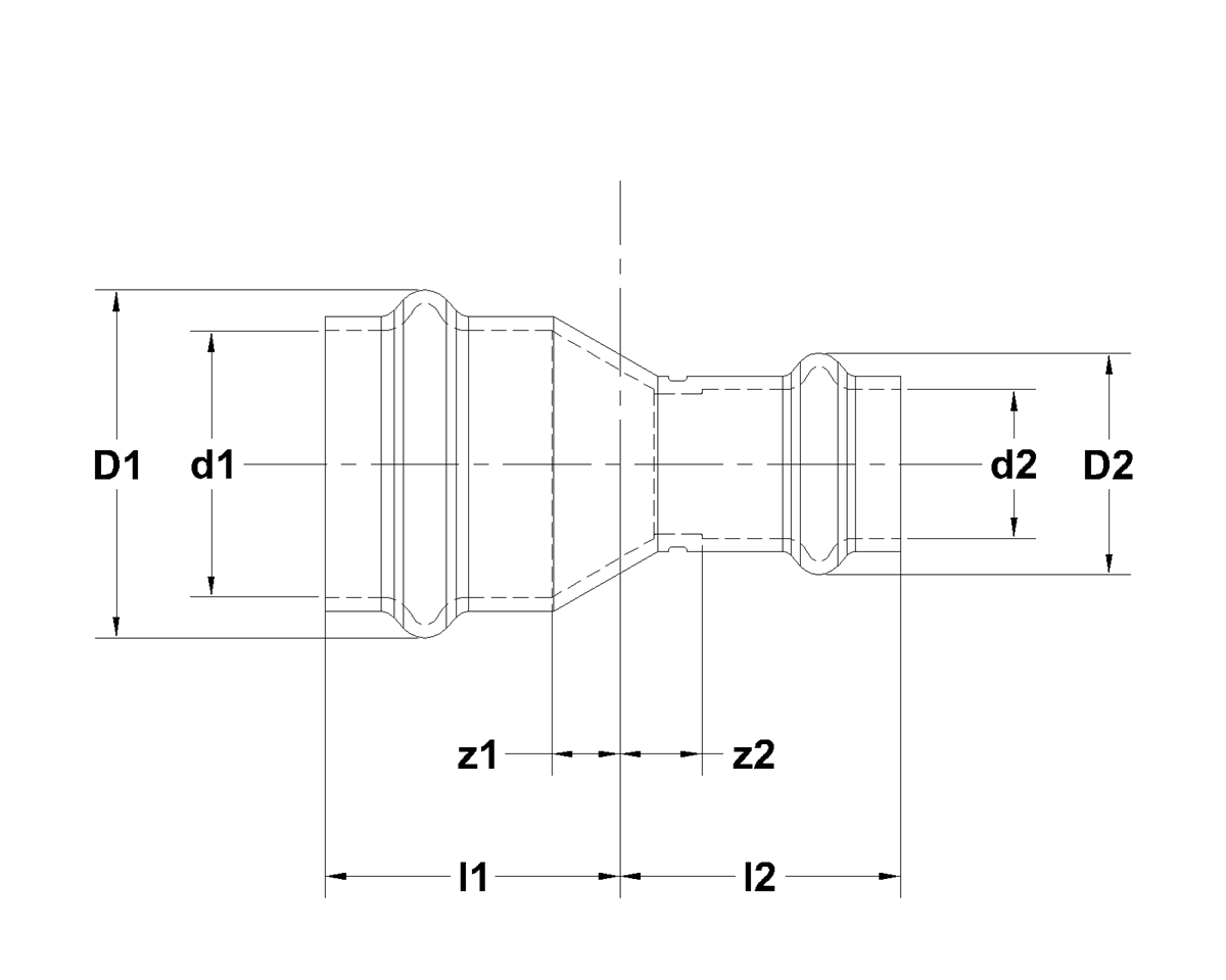 ApolloPress coupling – reducing (P x P) | 801R – Aalberts IPS US